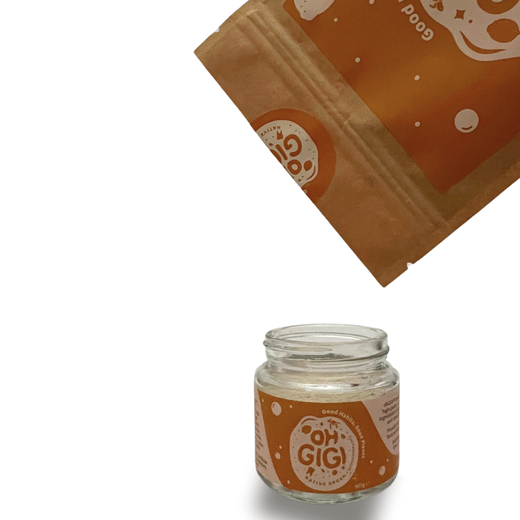 Hydroxyapatite Tooth Powder 'Native Brush' Jar and Refill Pack – ohGiGi